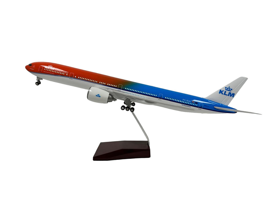 KLM 777 Model Plane Aircraft Large Scale Premium Airplane Lights Gift decor